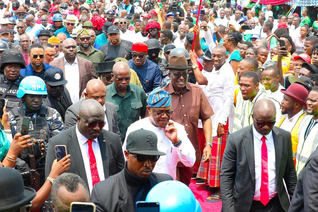 Photos: Kalabari people accord Wike 'rousing reception' in Abalama ...